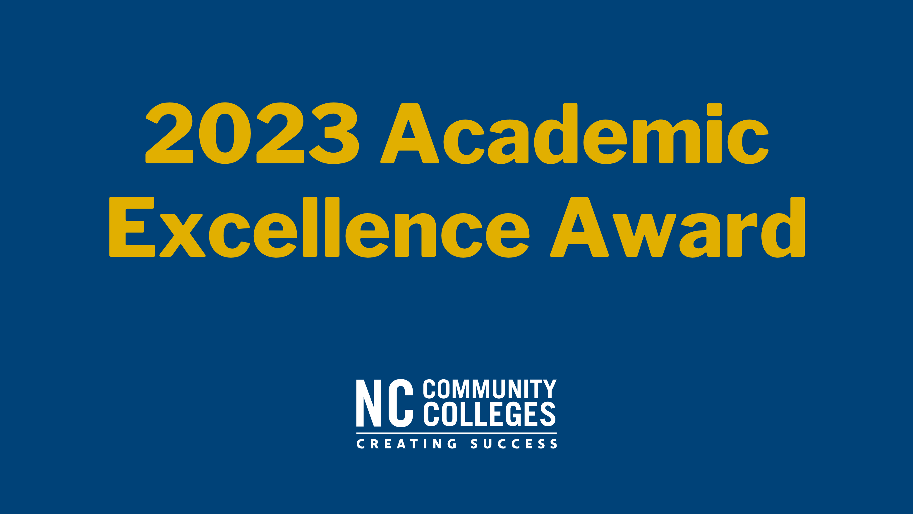 2023 Academic Excellence Award winners named at community colleges ...