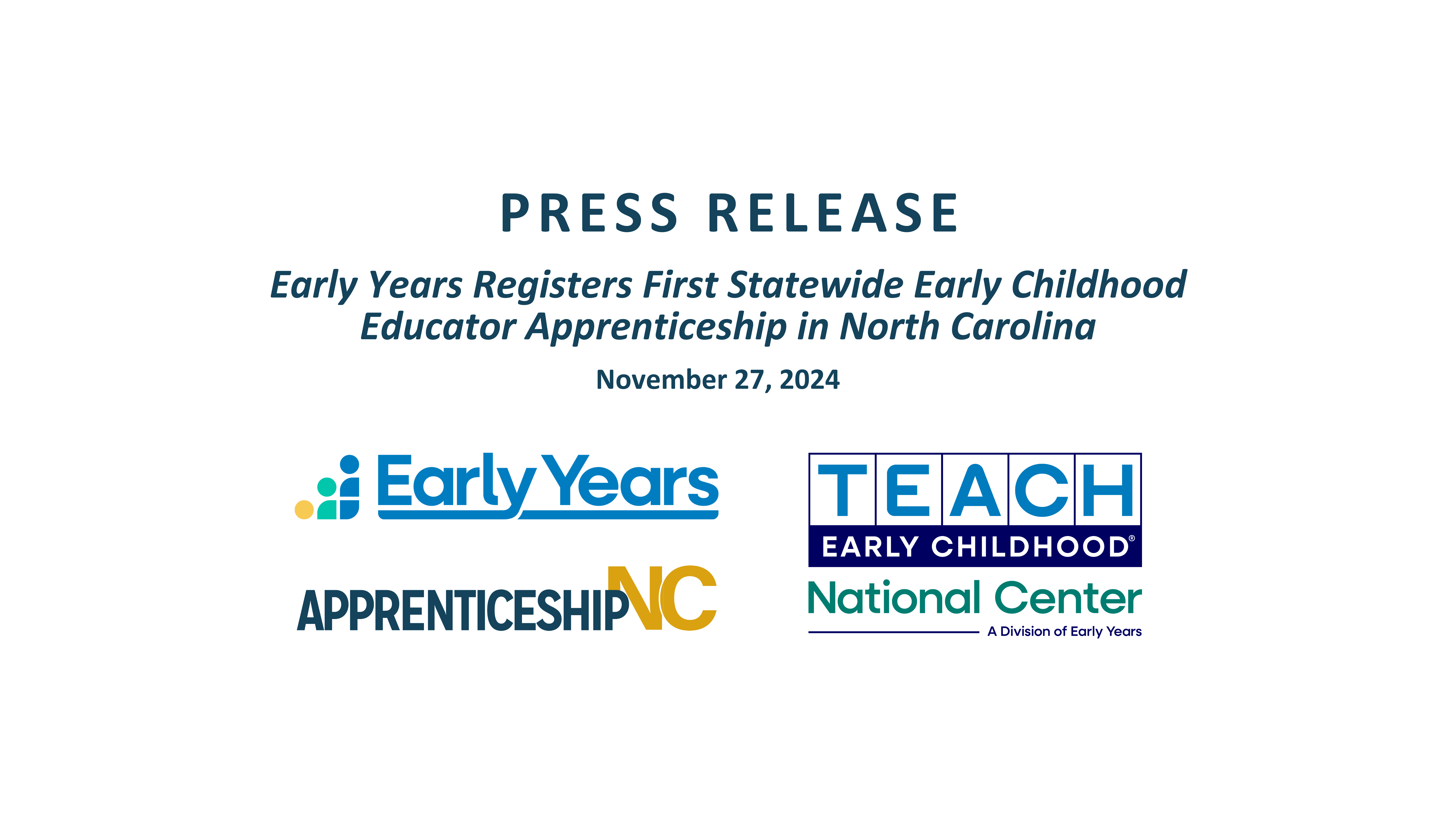 Early Years Registers First Statewide Early Childhood Educator ...